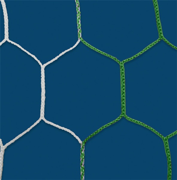 Soccer Goal Replacement Nets Braided Two-Tone Net [8 ft.H x 24 ft.W ...